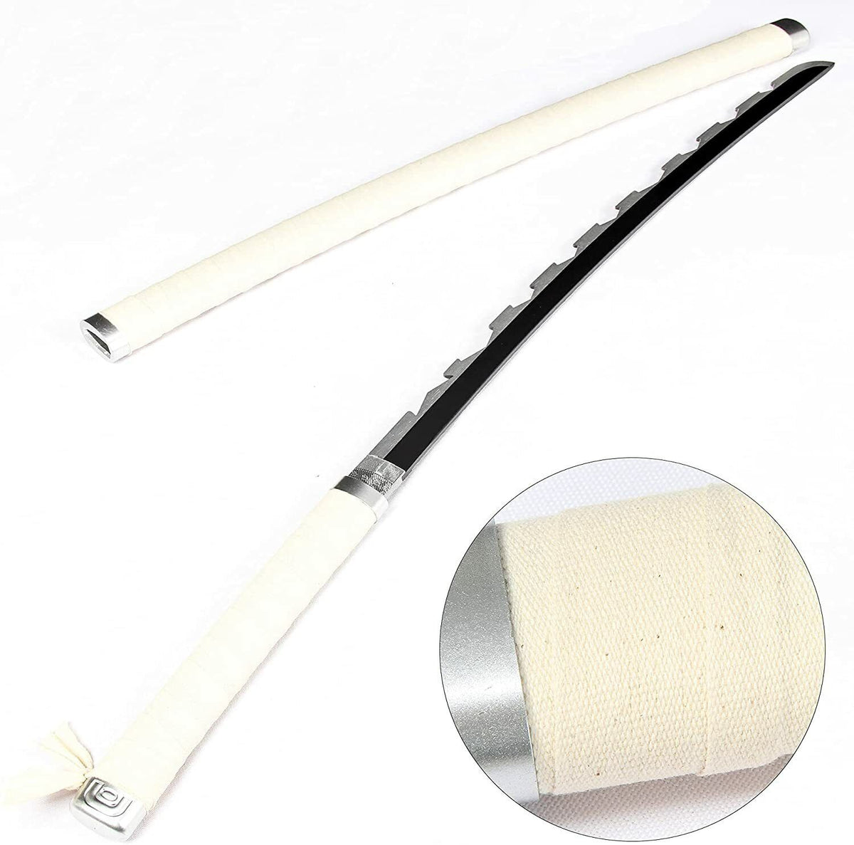 41" Metal Demon Slayer Hashibira Inosuke Samurai Sword Katana Series A ...